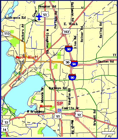 Madison Area Map